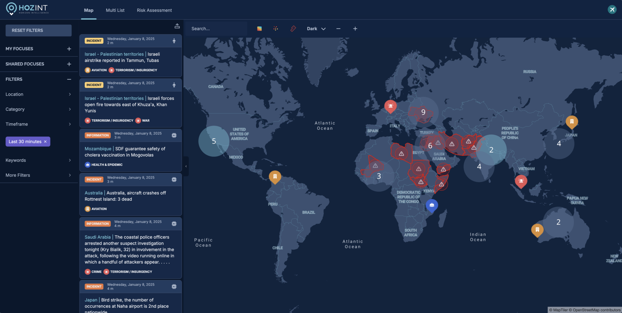 HOZINT | Horizon Intelligence – Hozint is a situational awareness monitoring platform powered by ...